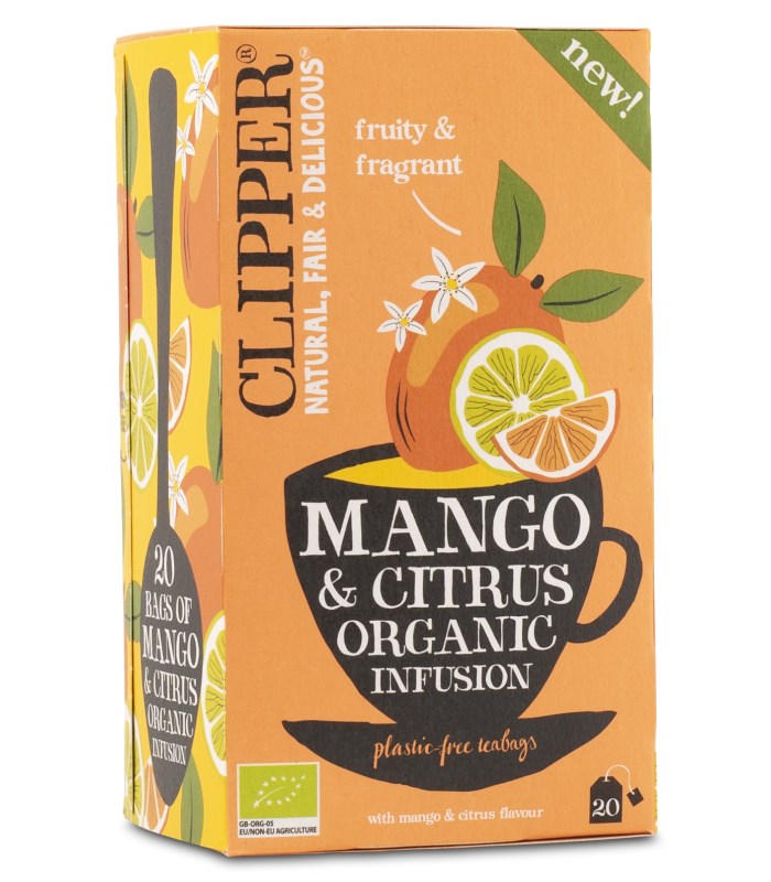 Køb Clipper Tea Mango & Citrus Infusion hos Healthwell.dk