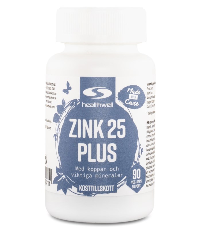 Køb Zink 25 Plus hos Healthwell.dk